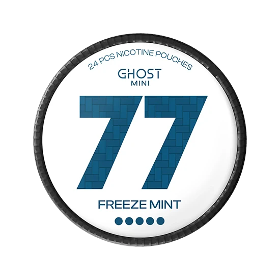 77 GHOST Mini Freeze Mint Nicotine Pouches | Free Delivery!