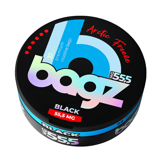 BAGZ Arctic Freeze Black 55.5mg – Snus Vikings