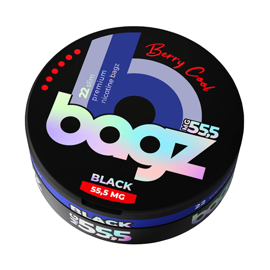 BAGZ Berry Cool Black 55.5mg – Snus Vikings
