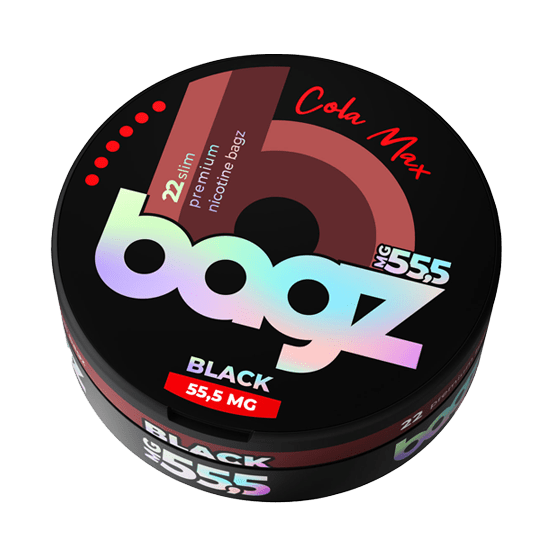 BAGZ Cola Max Black 55.5mg – Snus Vikings