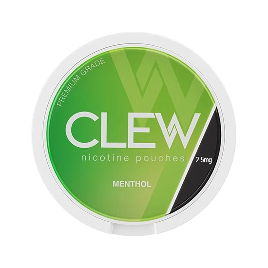 CLEW Menthol - 2.5mg Nicotine Pouches | All White