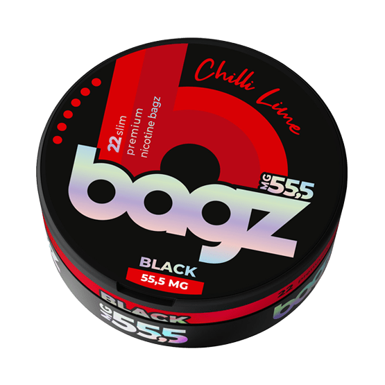 BAGZ Chilli Lime Black 55.5mg – Snus Vikings